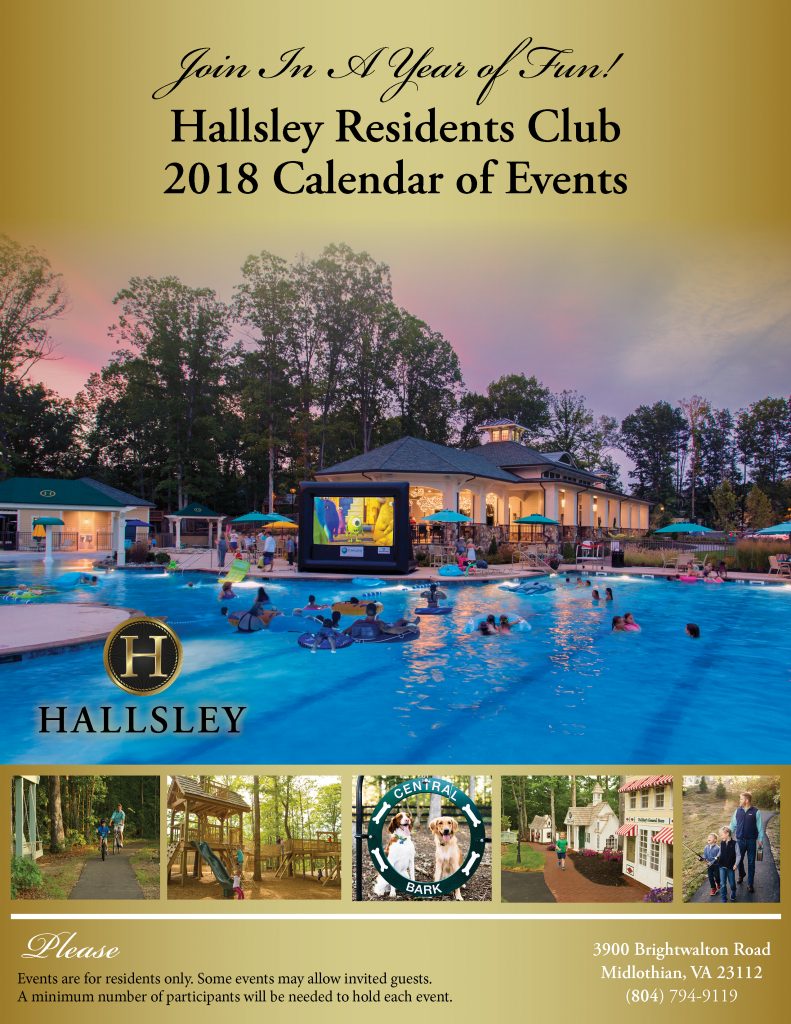 2018 Hallsley Events Calendar - Hallsley