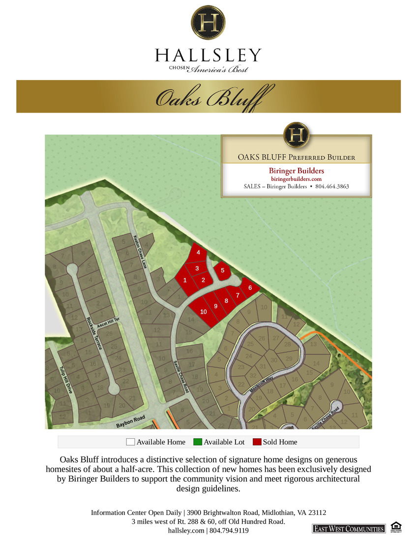 Oaks Bluff - Hallsley, Richmond Virginia